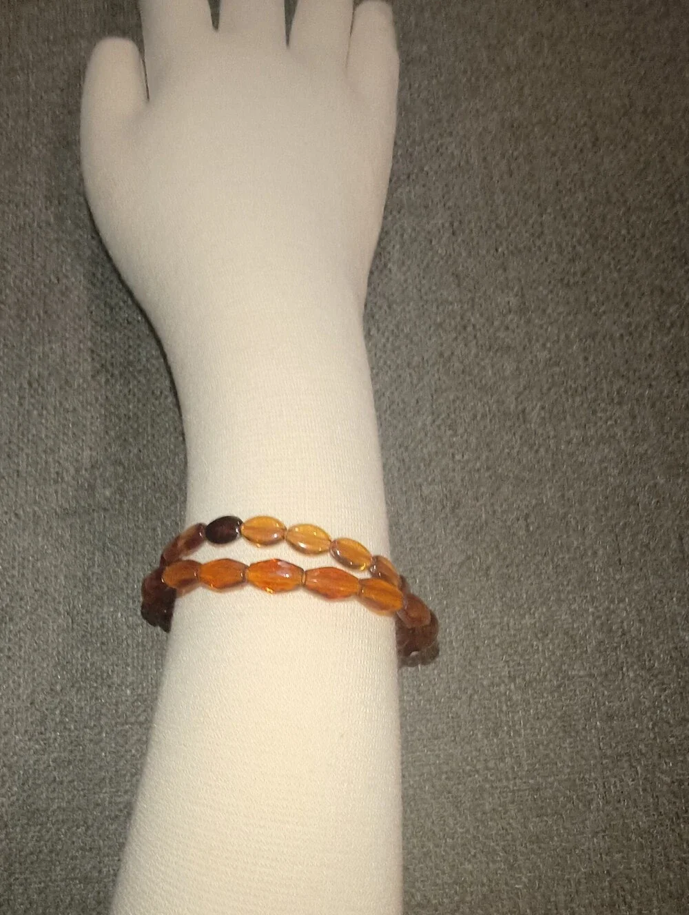 Jewelry | 2 Orange Plastic Stretch Bracelets | Poshmark